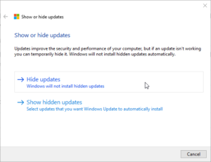 How to hide updates for Windows 10 or Server 2016 - Pat Handy Dot COM