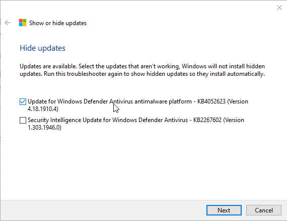 How to hide updates for Windows 10 or Server 2016 - Pat Handy Dot COM